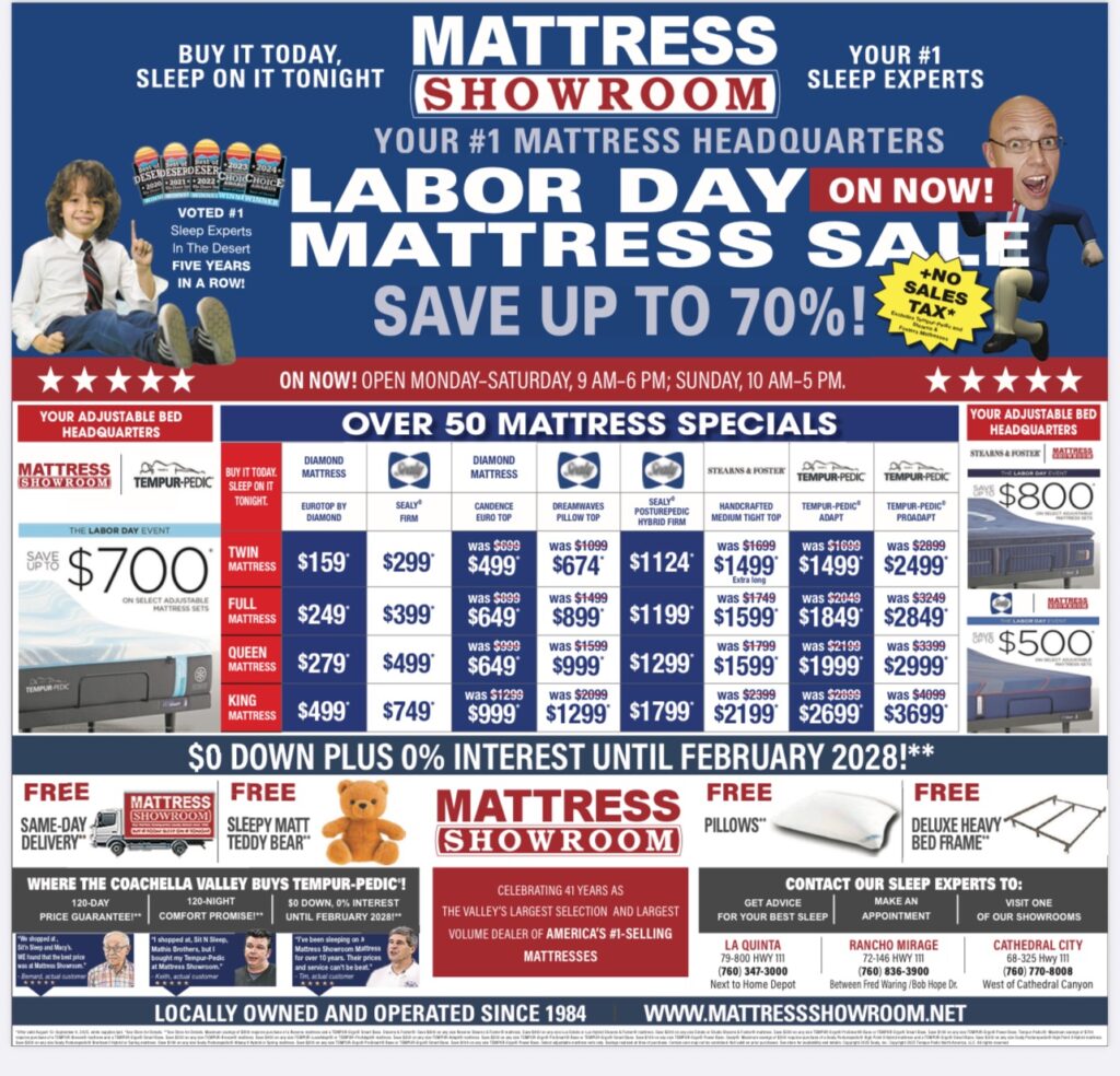 Specials - Mattress Showroom